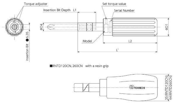 Tohnichi RNTD Rotary Slip Pre-set Torque Screwdriver - Future Tech ...