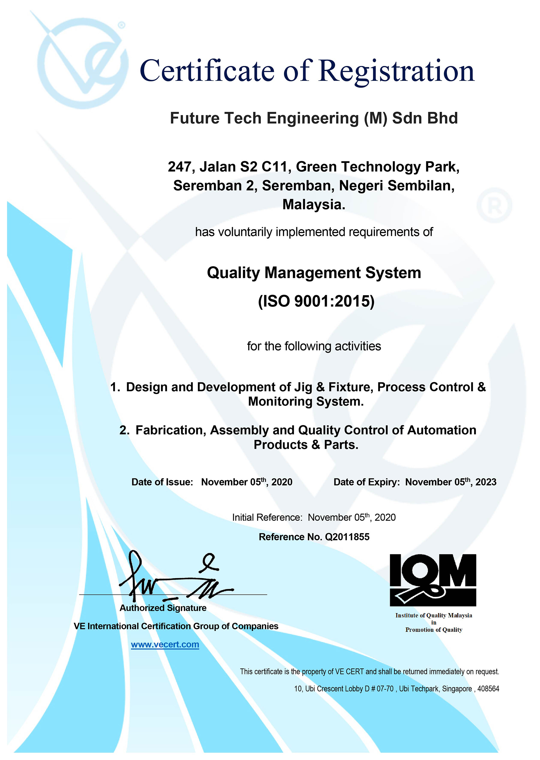 Quality Control - Future Tech Trading (M) Sdn. Bhd.